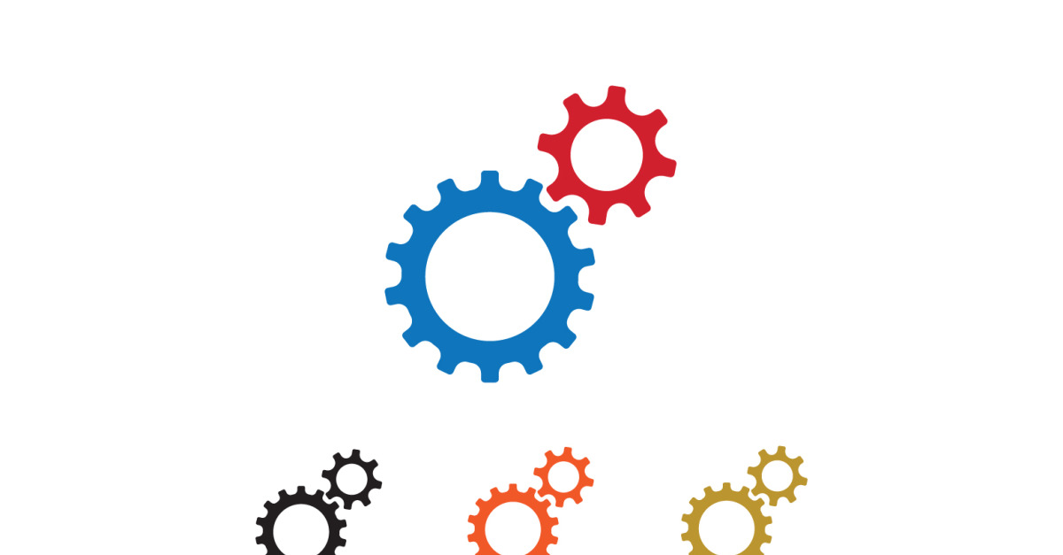 Gear box logo icon template vector v7 - TemplateMonster