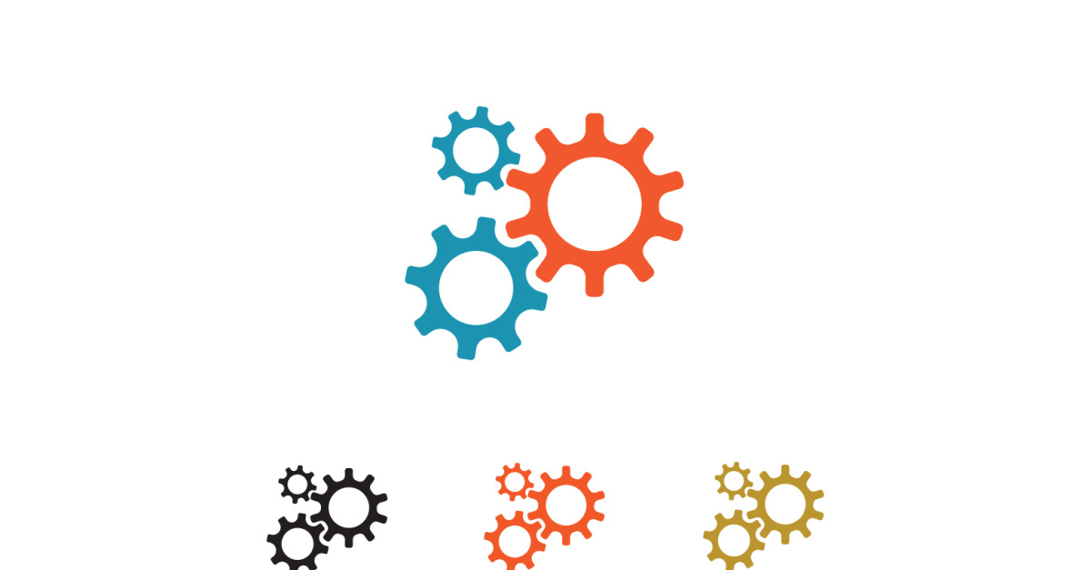Gear box logo icon template vector v8 - TemplateMonster