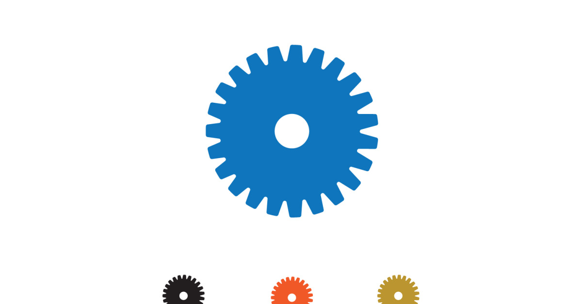 Gear box logo icon template vector v58 - TemplateMonster