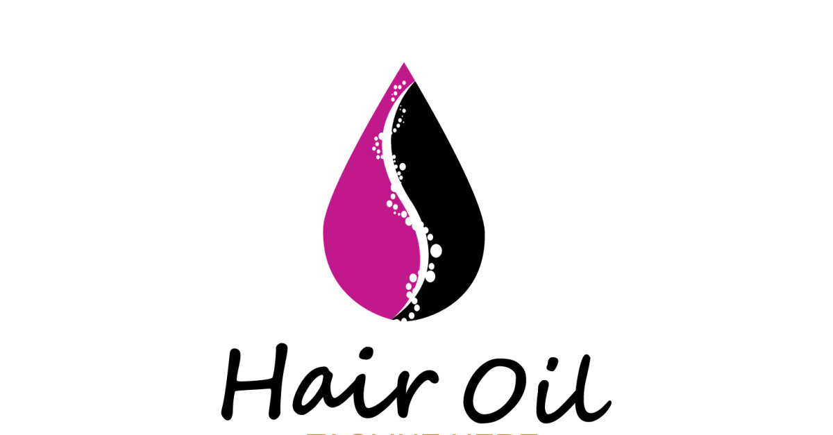 Hair oil health logo vector template v30 - TemplateMonster