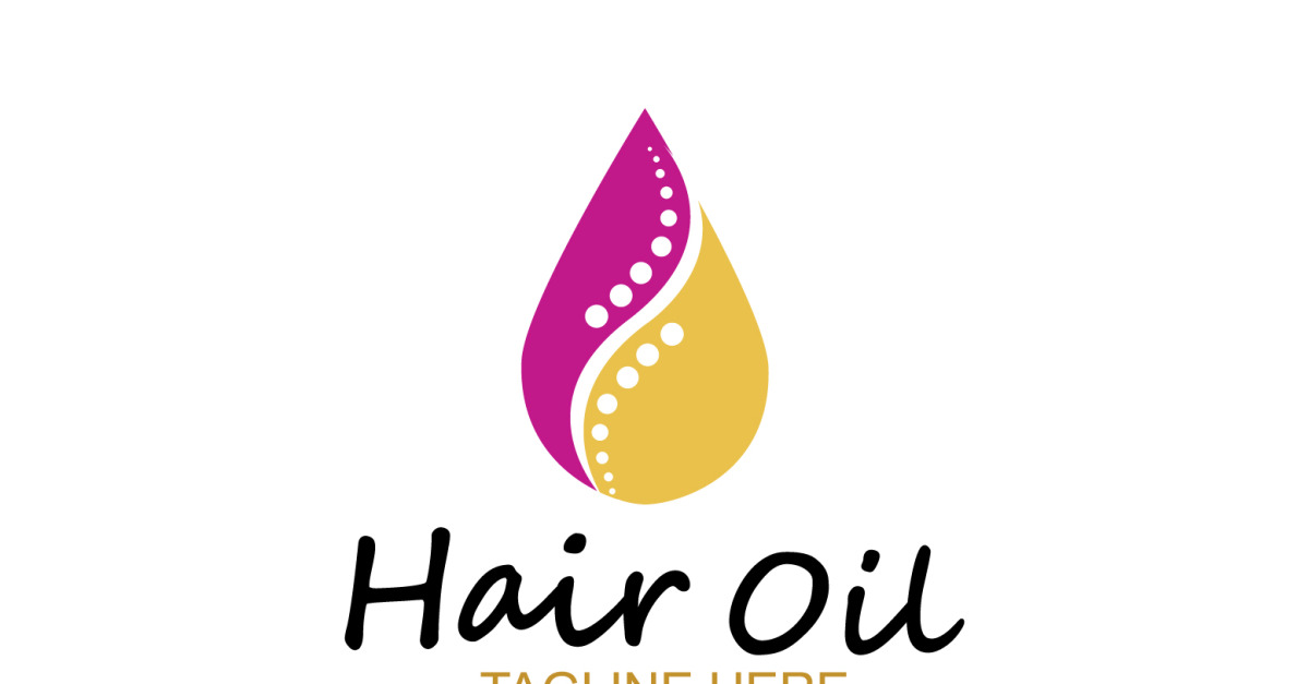 Hair oil health logo vector template v31 - TemplateMonster