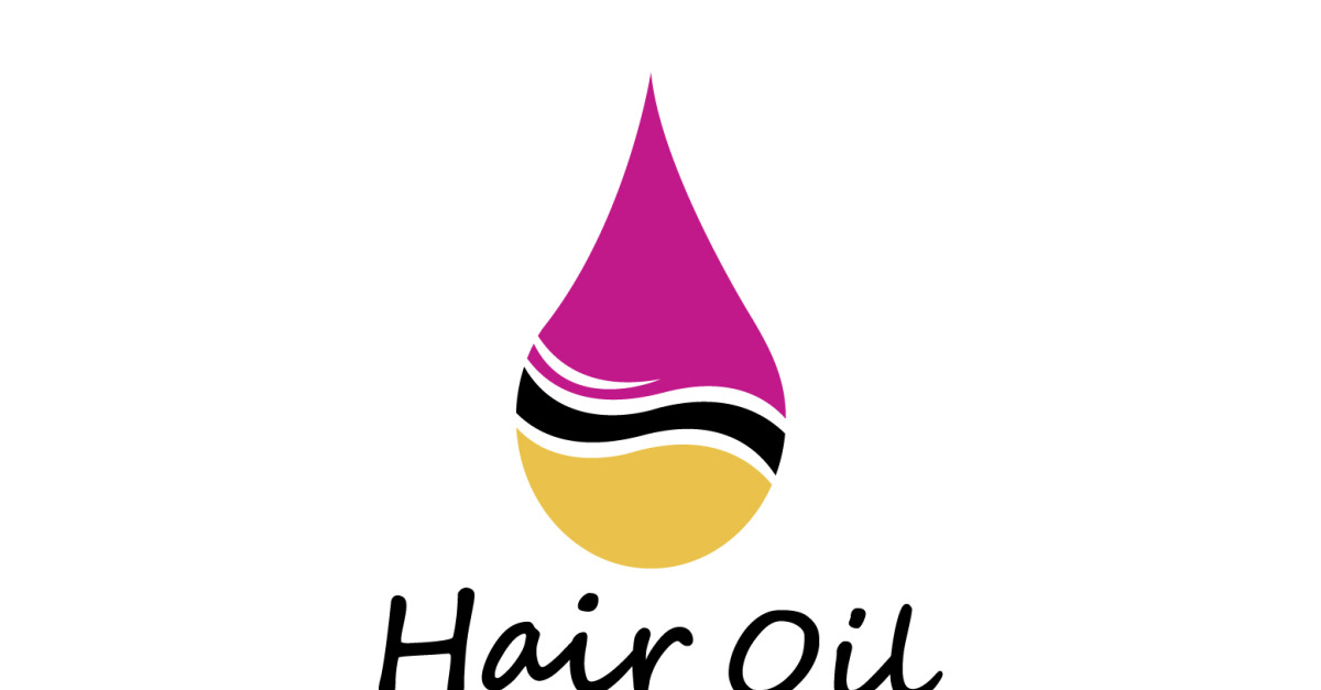 Hair oil health logo vector template v33 - TemplateMonster