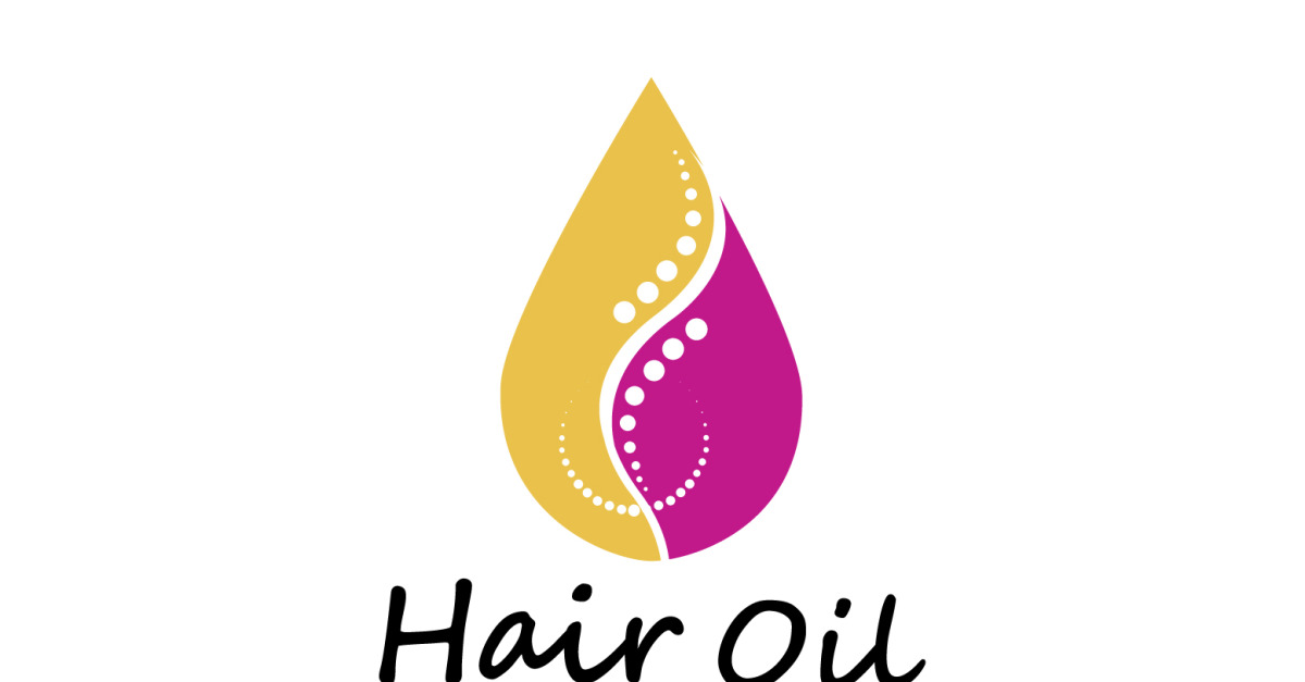 Hair oil health logo vector template v38 - TemplateMonster