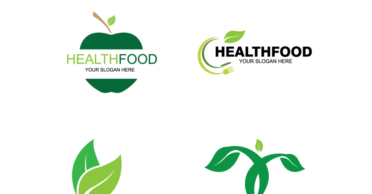 Health food logo template element v10 - TemplateMonster