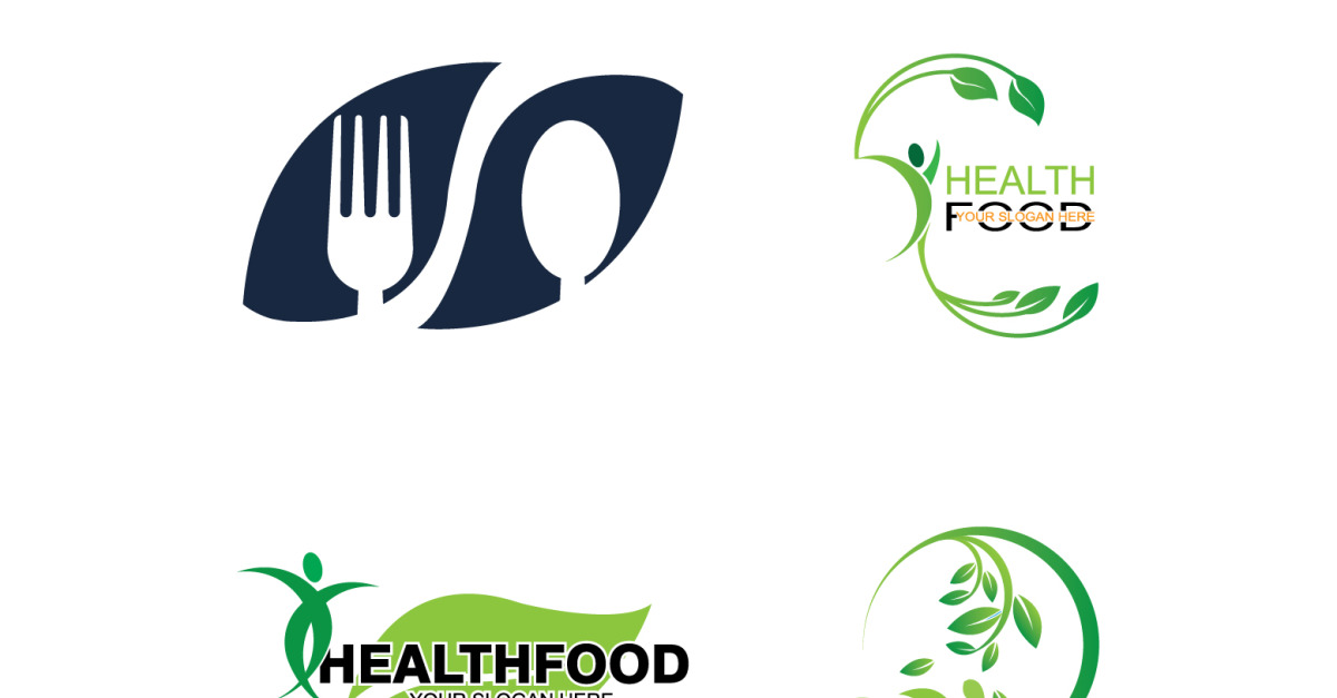 Health food logo template element v14 - TemplateMonster