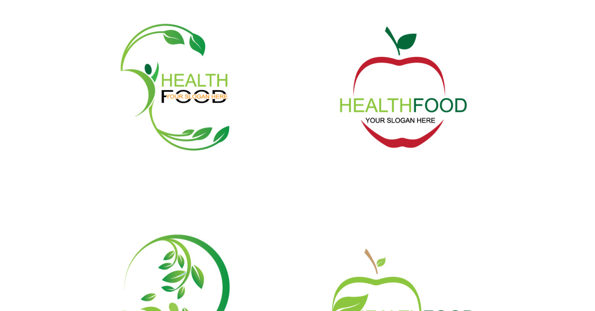 Health food logo template element v15 - TemplateMonster