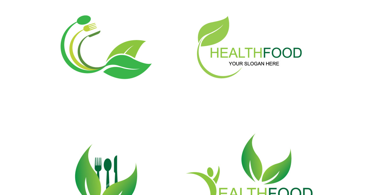 Health food logo template element v17 - TemplateMonster