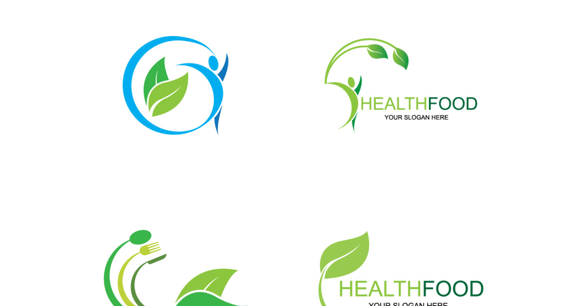 Health food logo template element v1 - TemplateMonster