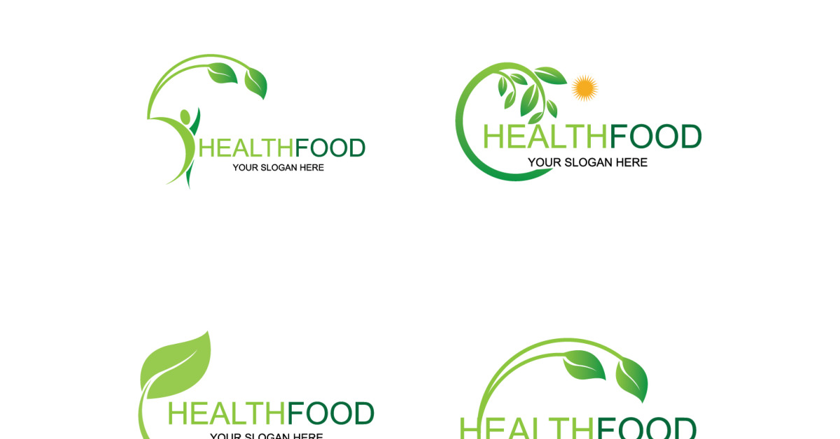 Health food logo template element v2 - TemplateMonster