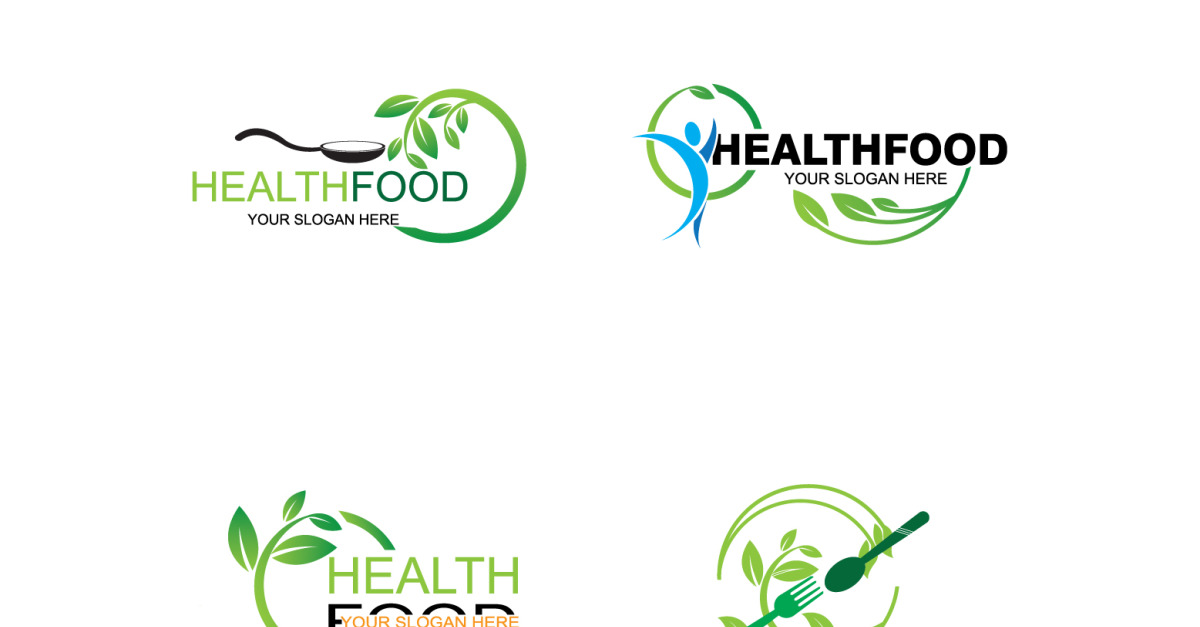 Health food logo template element v34 - TemplateMonster