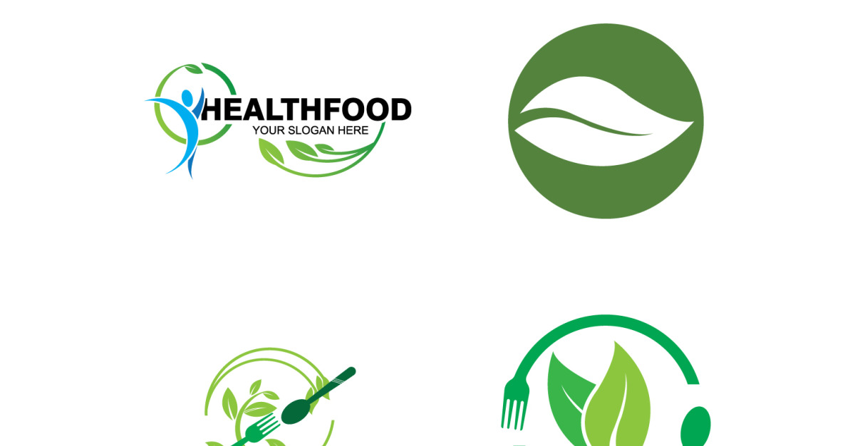 Health food logo template element v35 - TemplateMonster