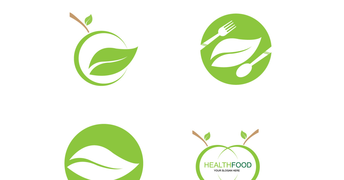 Health food logo template element v44 - TemplateMonster