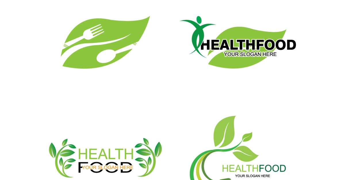 Health food logo template element v53 - TemplateMonster