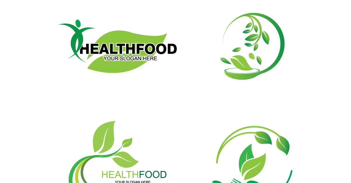 Health food logo template element v54 - TemplateMonster