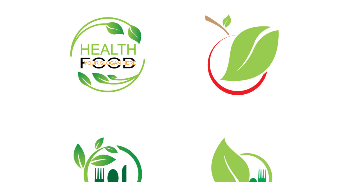 Health food logo template element v6 - TemplateMonster
