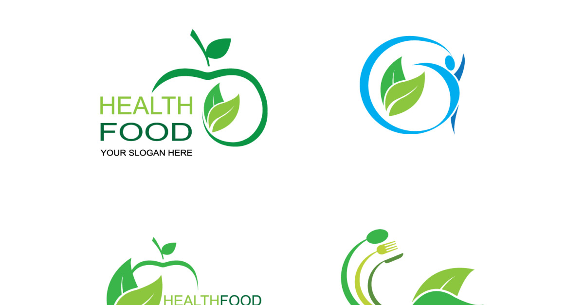 Health food logo template element v8 - TemplateMonster
