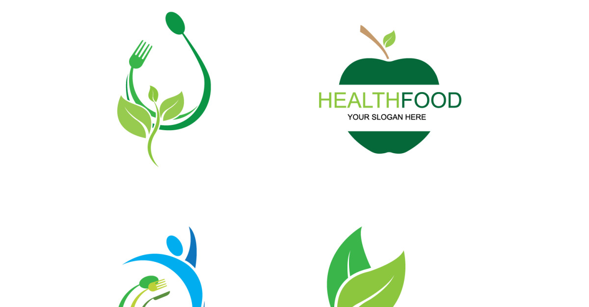 Health food logo template element v9 - TemplateMonster