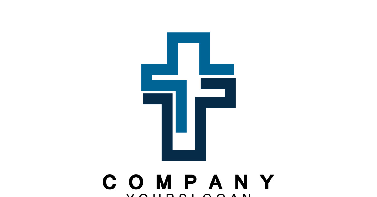 Christian cross icon logo vector v3 #392297 - TemplateMonster
