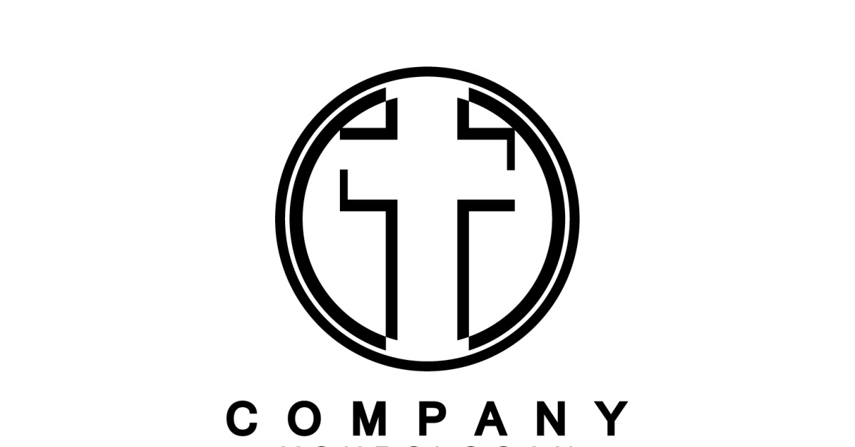 Christian cross icon logo vector v24 - TemplateMonster
