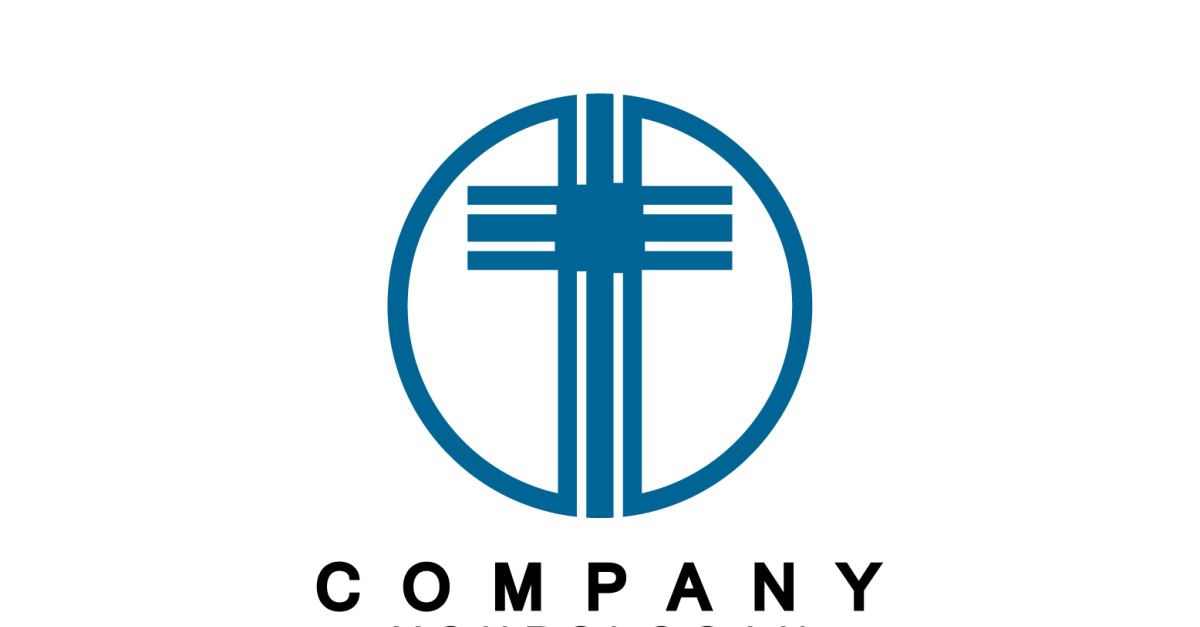 Hıristiyan haç simgesi logo vektör v20 - TemplateMonster