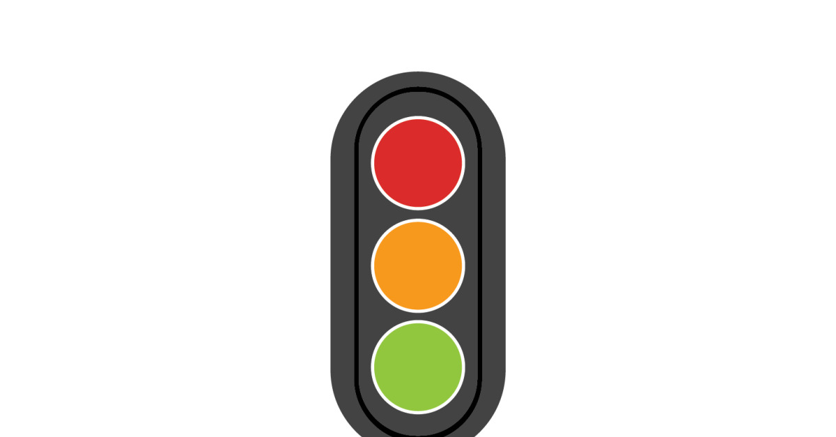 Modèle vectoriel de logo d'icône de feu de circulation v43