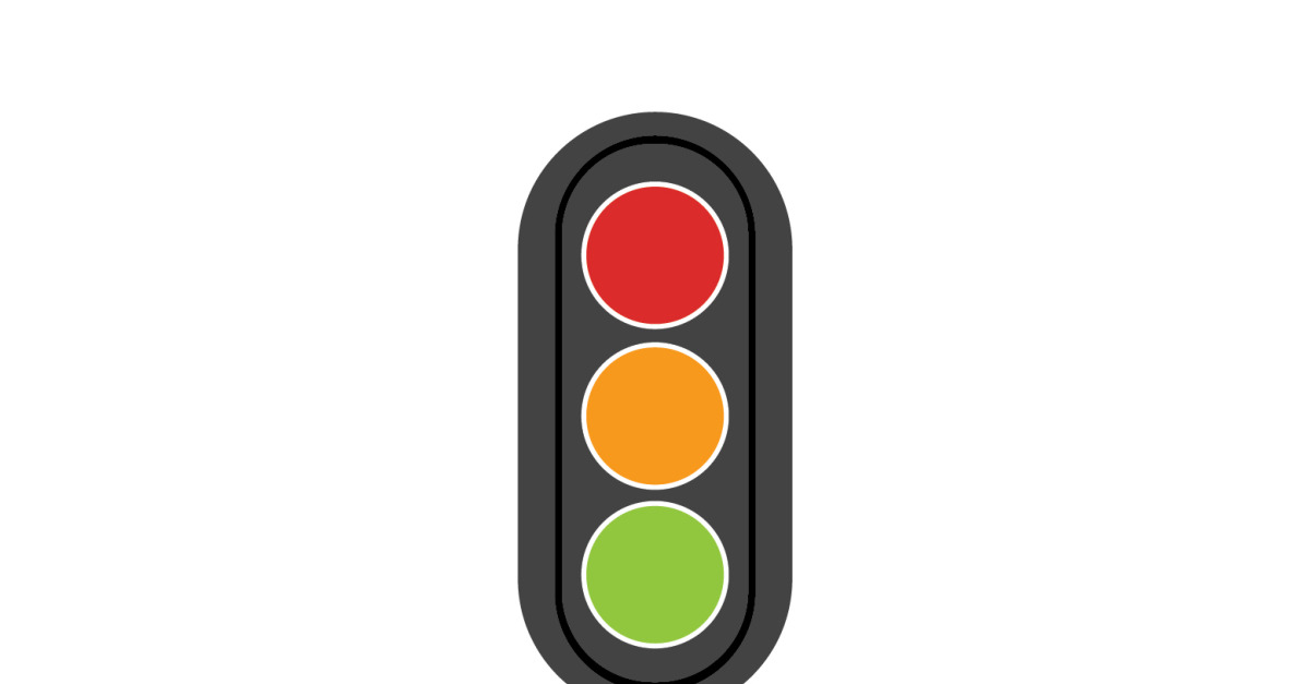 Plantilla vectorial del logotipo del icono del semáforo v43