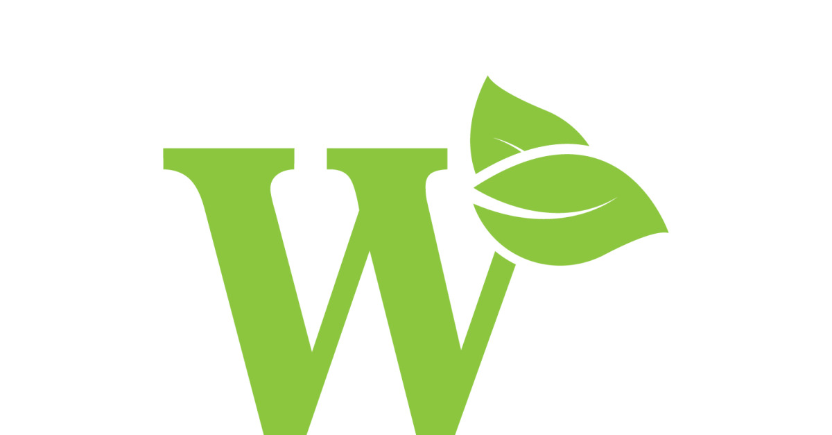 W harfi ilk şirket adı vektörü v44 #392494 - TemplateMonster