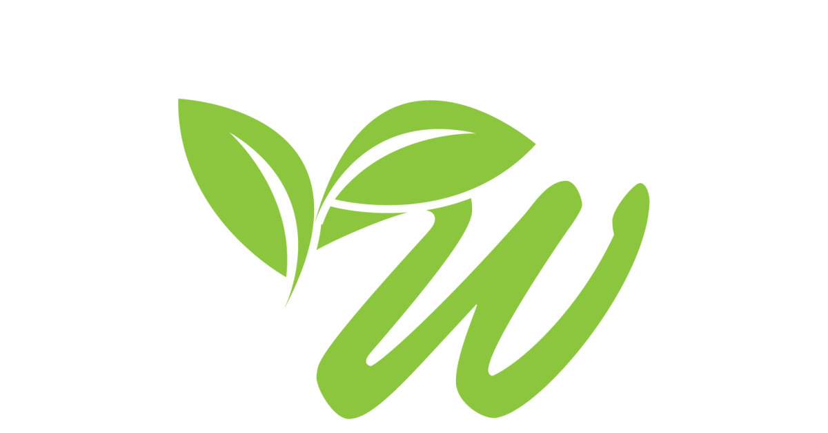 W lettre initiale nom de l'entreprise vecteur v6