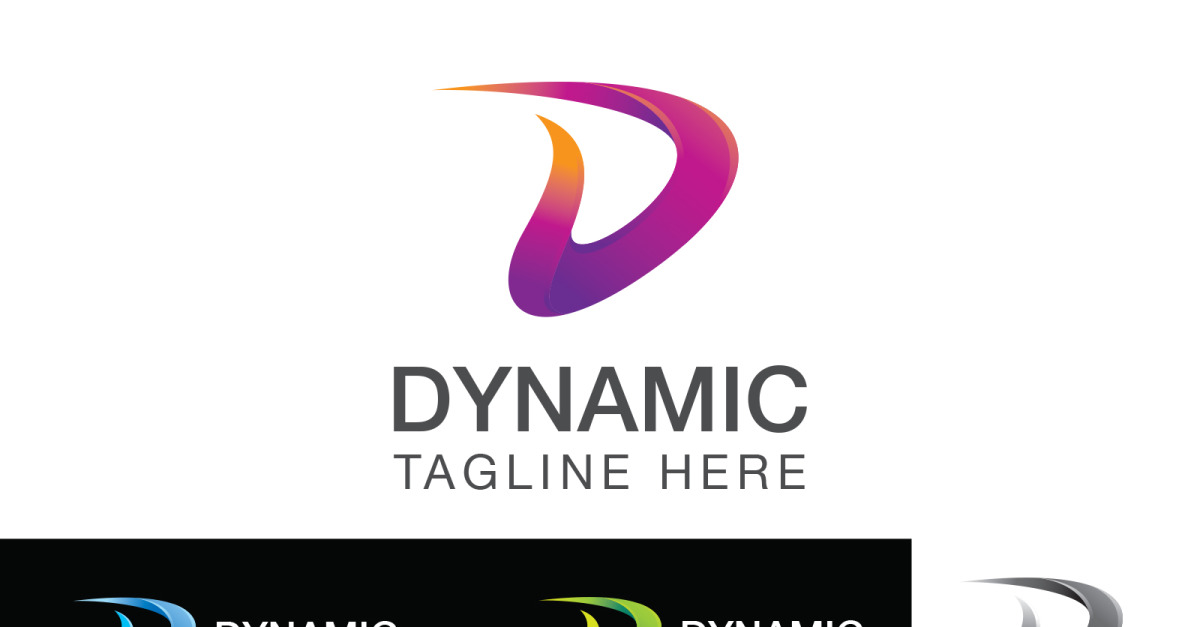 Dynamic vector letter D Logo #392581 - TemplateMonster