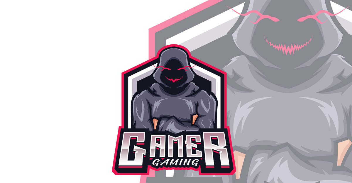 Ghost Gamer Mascot Logo Template #392596 - TemplateMonster