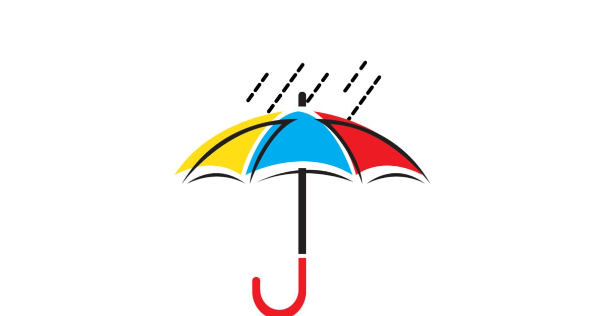 Şemsiye logo simge vektör şablonu v46 - TemplateMonster