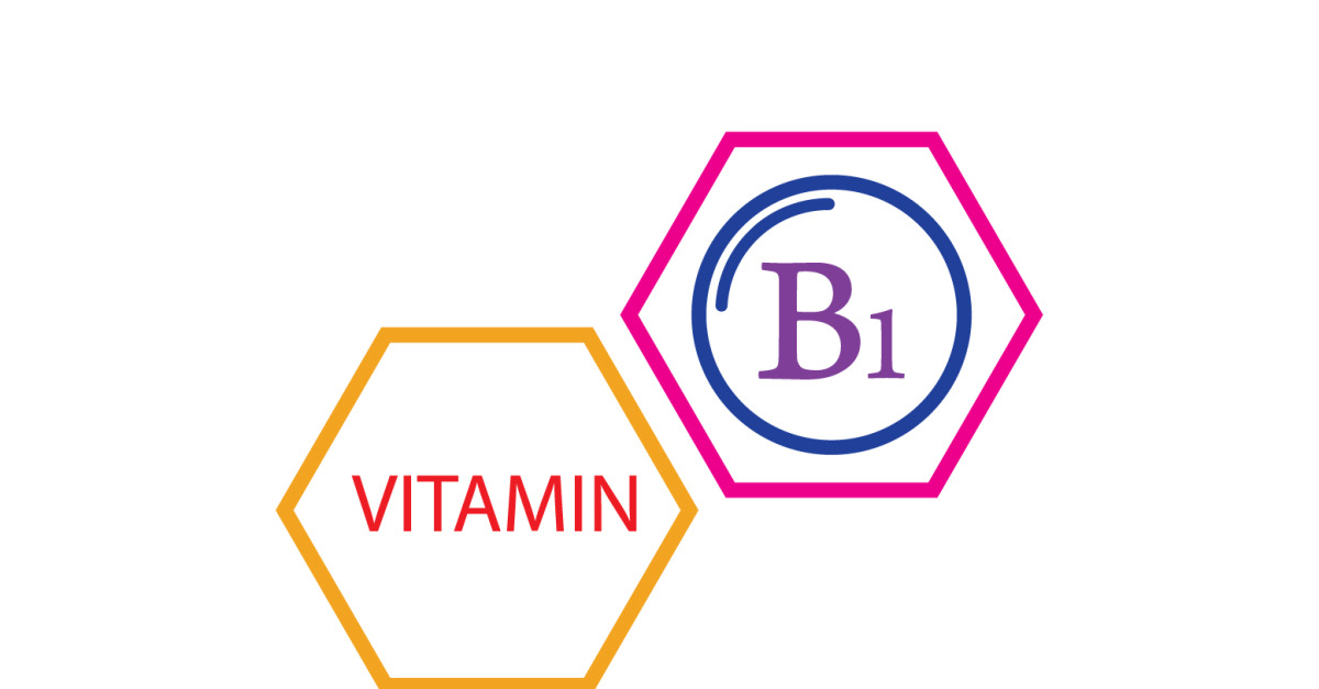 Modelo de logotipo de ícone de vitamina b1 vetor v55