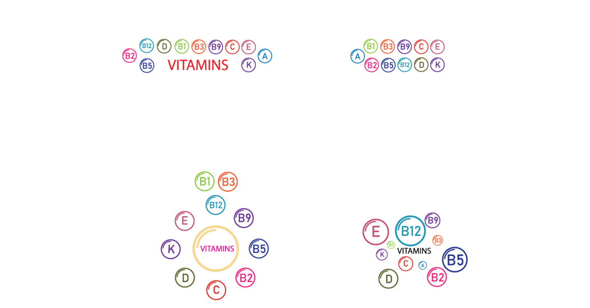 Vettore modello logo vitamina v28 #393959 - TemplateMonster