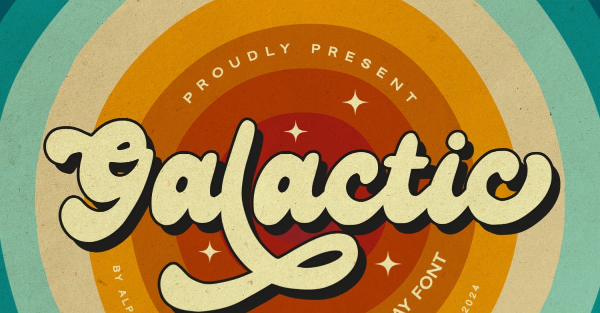 Galactic - Groovy Script Font #394312 - TemplateMonster