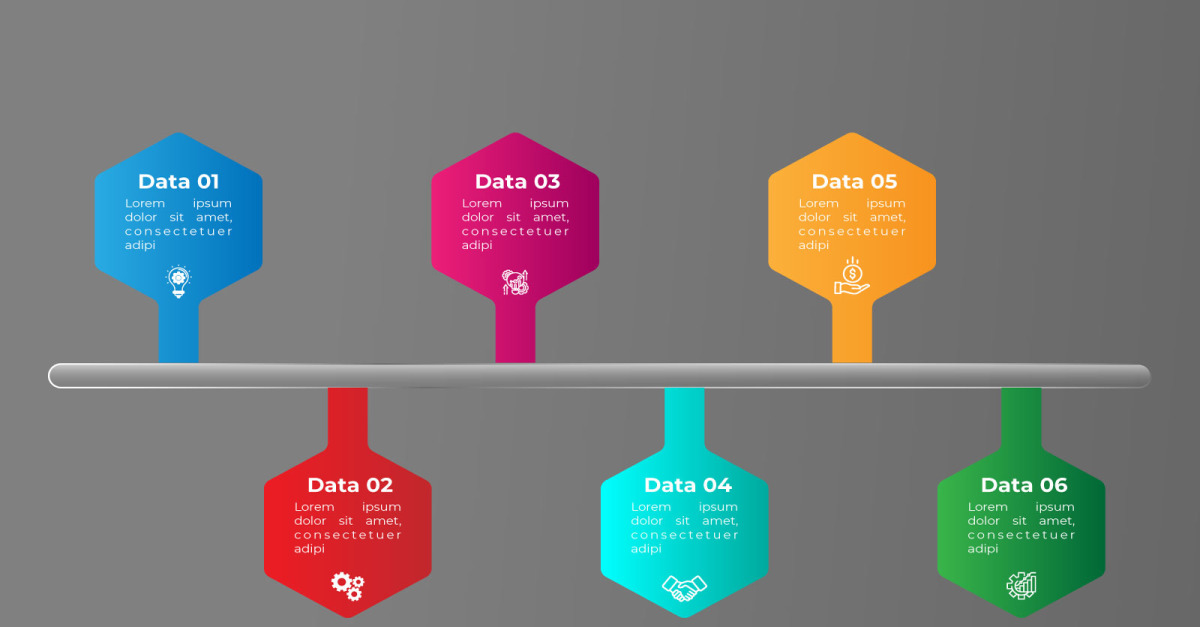 Modern ücretsiz istatistik infografik eleman tasarımı.