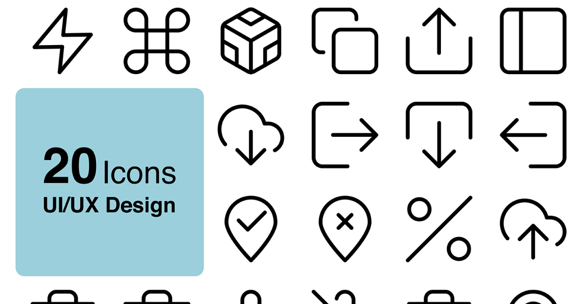 Basic Ui icons set-1 Design #395078 - TemplateMonster