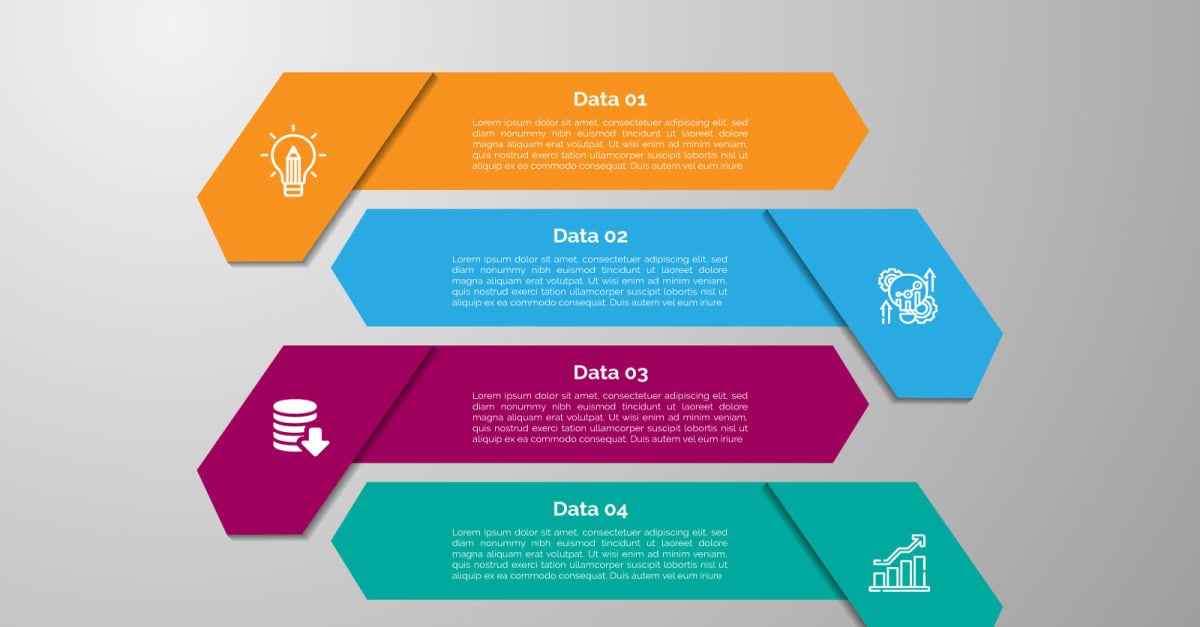 Creative ractangle style vector infographic design.