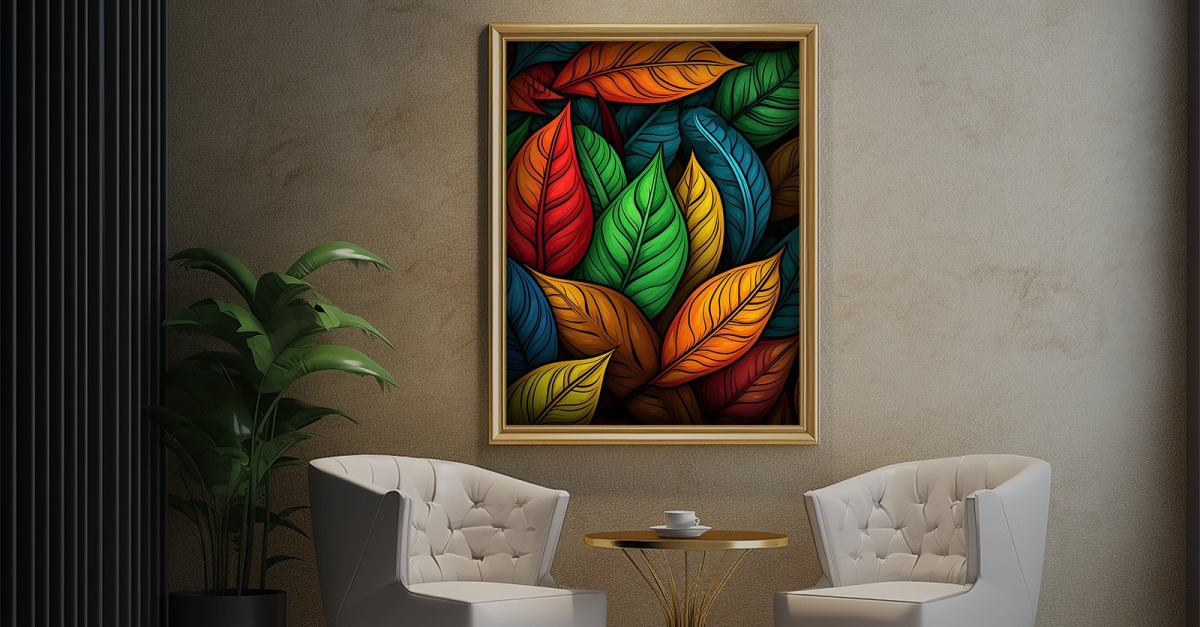 Photo frame mon the luxury interior | photo frame mockup