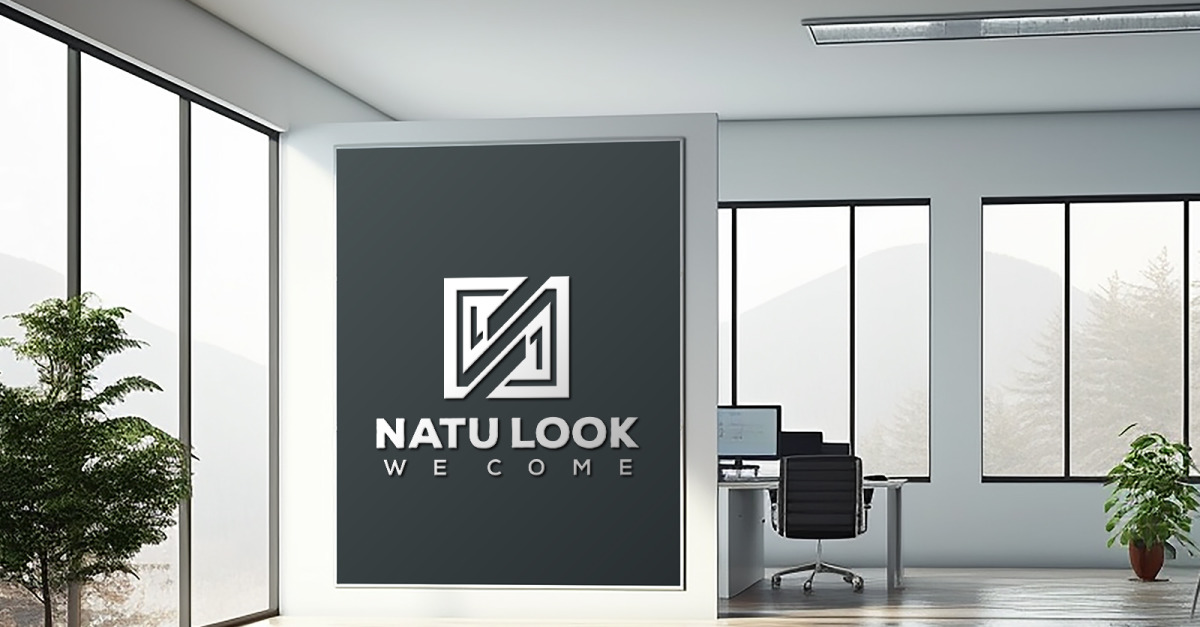 Premium Glass Wall Mockup | Glass building interior Mockup | Glass ...