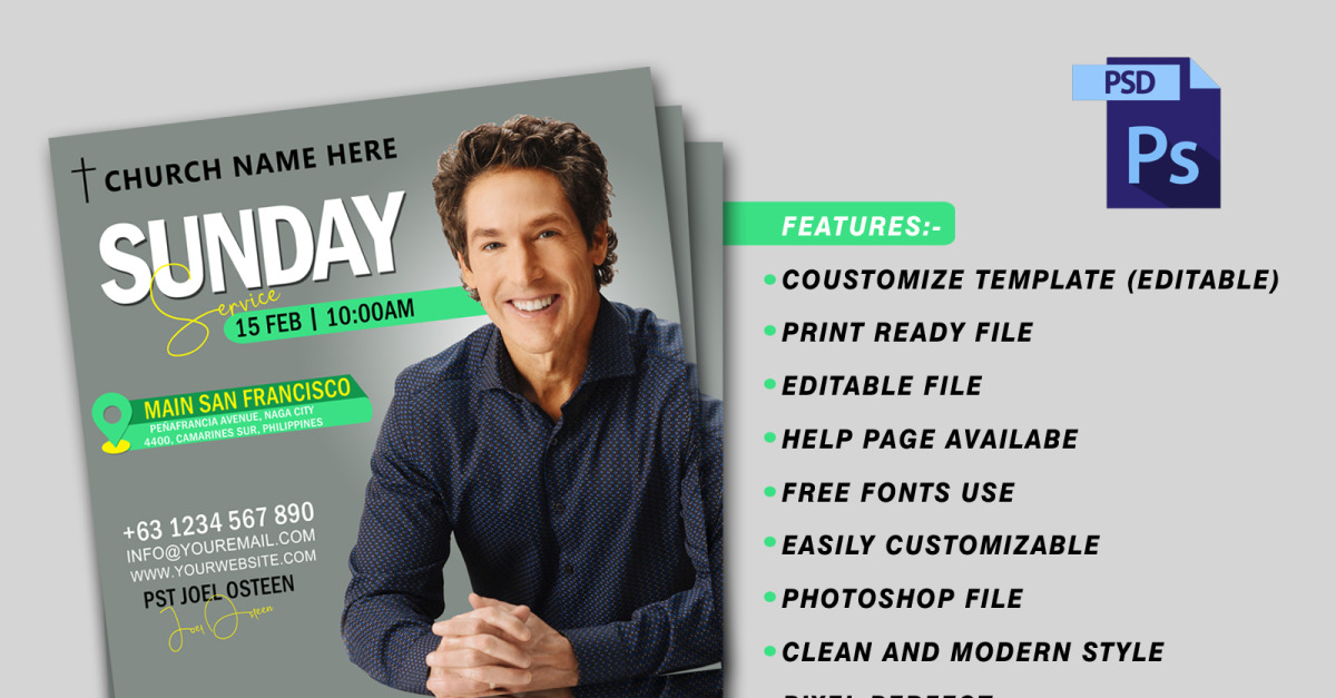 Church & Religion Template PSD #395726 - TemplateMonster