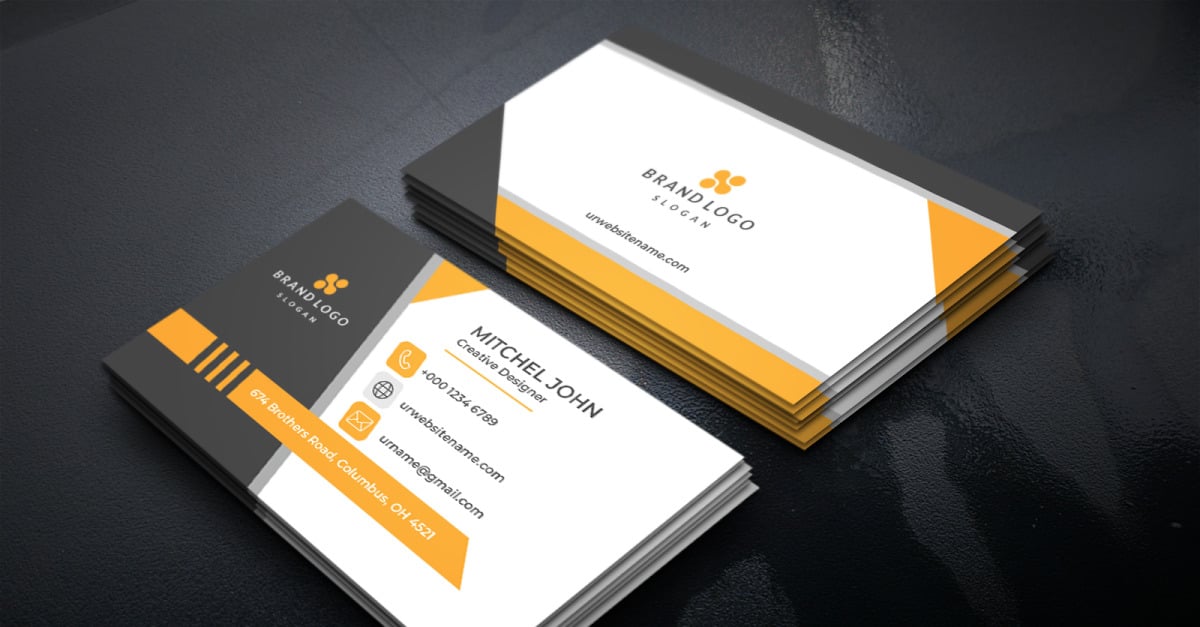 Corporate New Business Card Design #395892 - TemplateMonster
