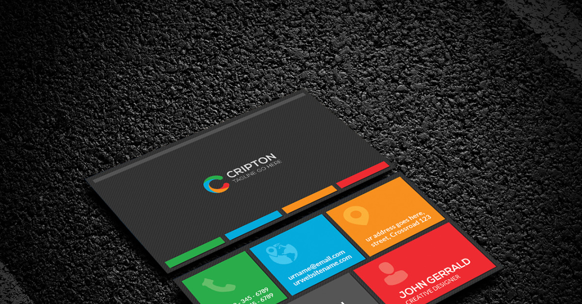 Metro Business Card 00034 #395878 - TemplateMonster