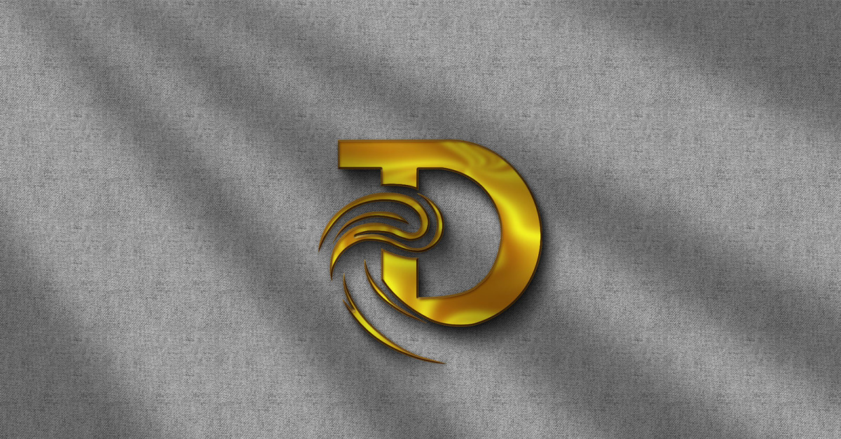 Modèle de logo de symbole dynamique D - TemplateMonster