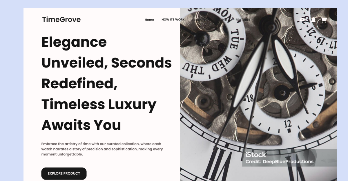 TimeGrove Figma Template Hero Page #396062 - TemplateMonster
