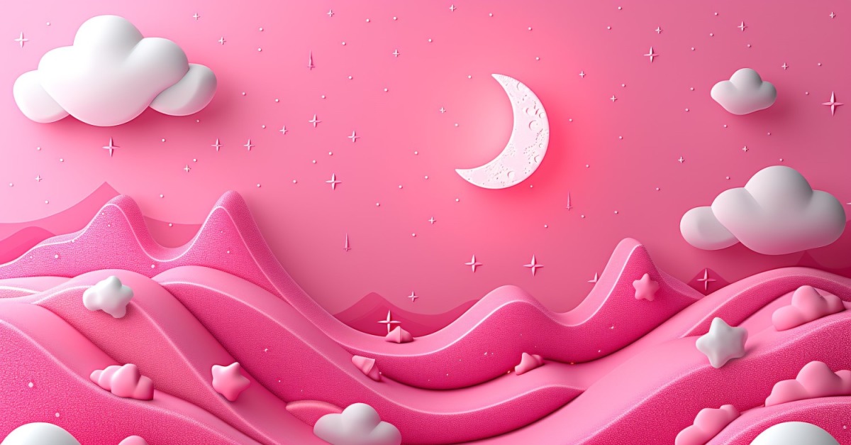 Conception de bannière de voeux Ramadan Kareem couleurs rose pastel