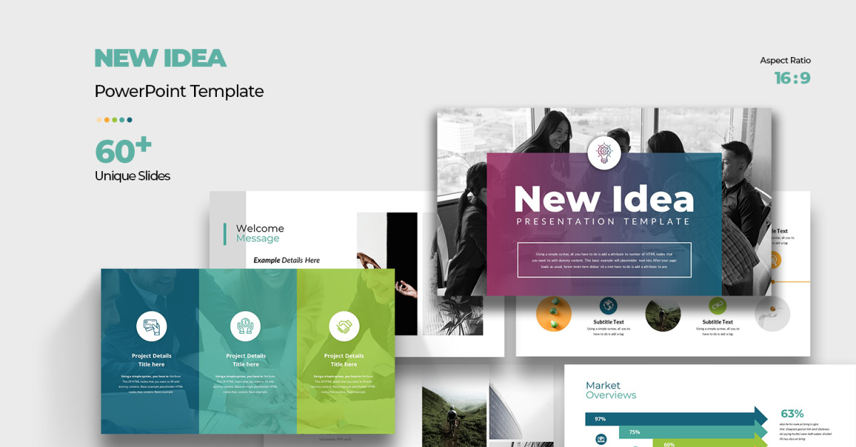 Nova ideia de modelo do Google Slides - TemplateMonster