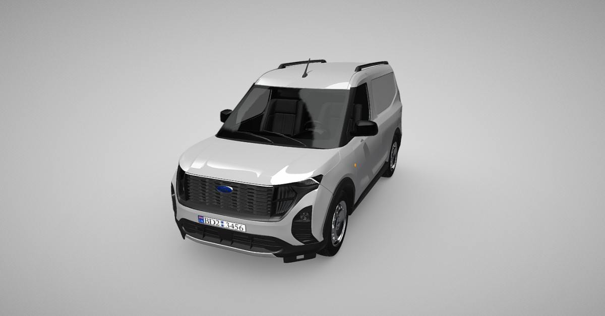 All-New Ford Transit Courier Active: Dynamic 3D Model for Professional ...