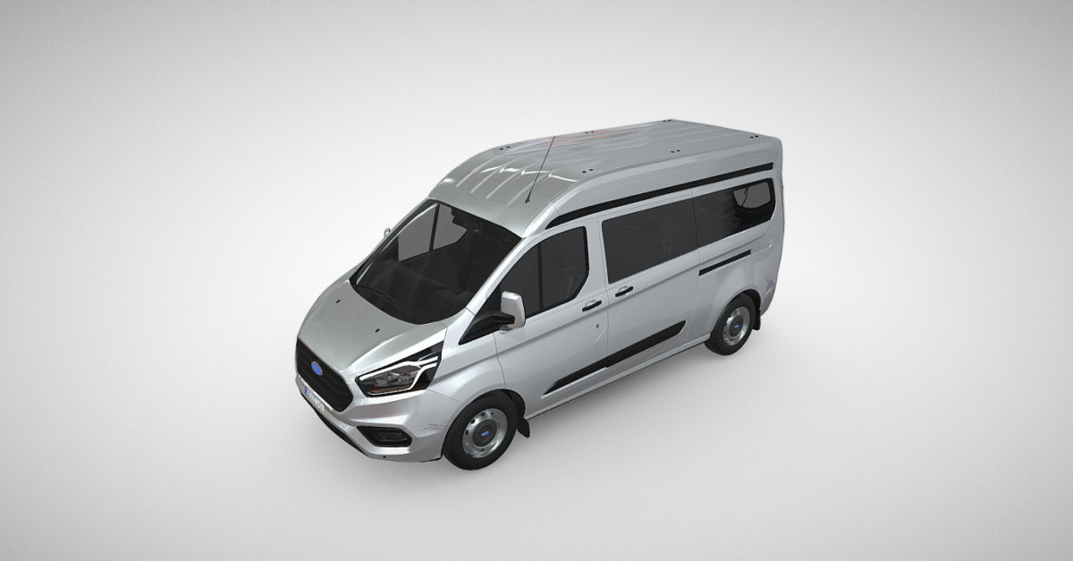 Ford Transit Custom Kombi H2 340 L2: modelo 3D detallado para ...