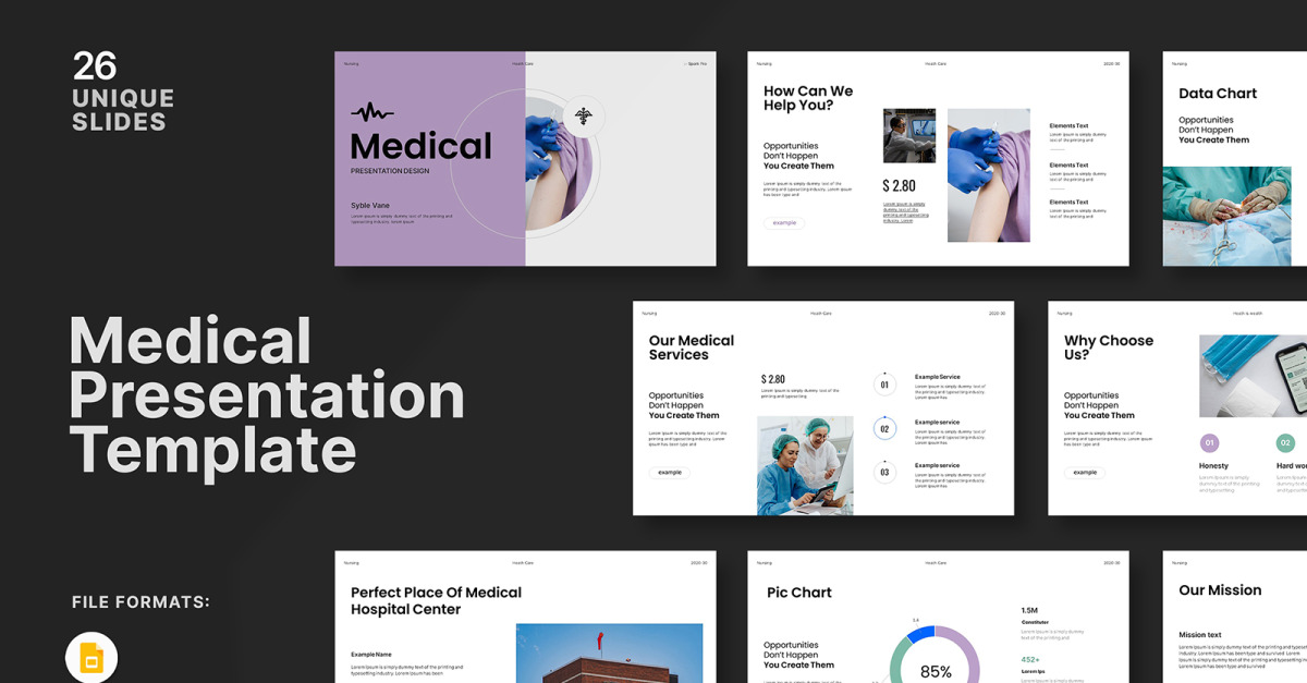 Digital Medical Googleslide Presentation Template