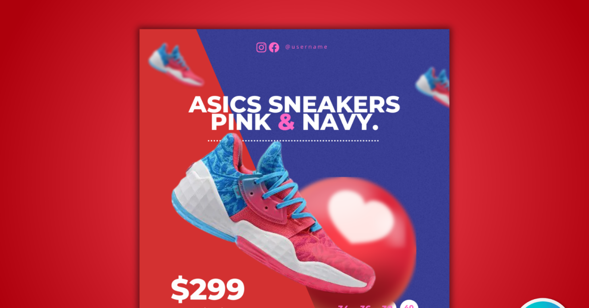 Shoe Sale Social Media Template 20 - Editable in Canva